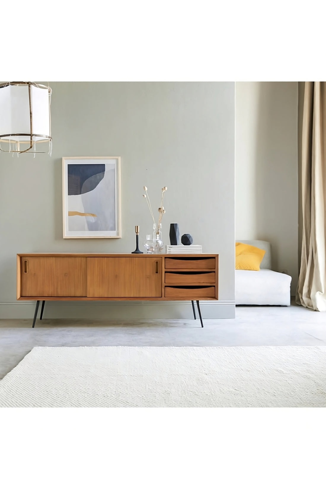 Modern Minimalist Teak TV Unit | Tikamoon Simen – TEAK WOOD